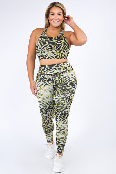 Plus Size Lush Leopard Print Active 2 Piece Set – ICONOFLASH